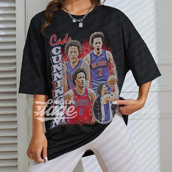 Tops | Cade Cunningham Basketball Classic Retro Retro Shirt Tee | Poshmark